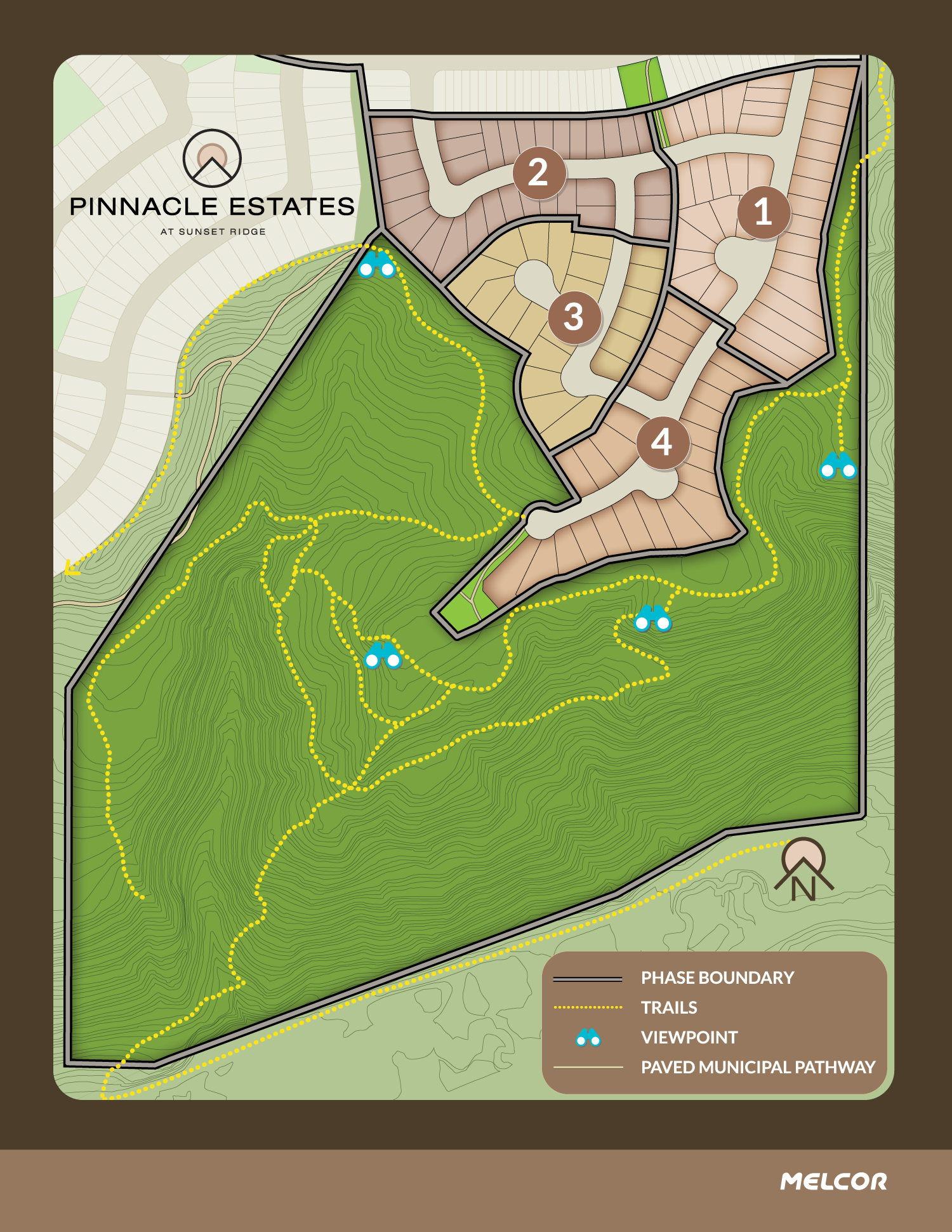 Map of Available Lots | The Pinnacle Estates at Sunset Ridge